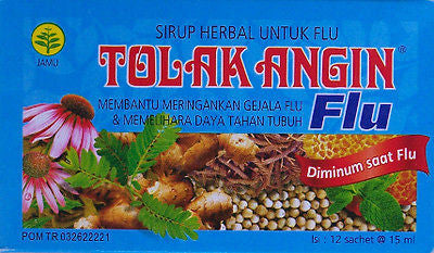 12 Sachets Tolak Angin Anti Fever or Flu Herbal Natural Medication Imm ...