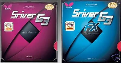 Butterfly Sriver G3 or Sriver G3 FX rubber table tennis – HappyGreenStore