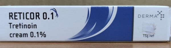 RETICOR RETINOL RETI NOL TRETINOIN VITAMIN A CREAM 0.1 FOR Acne Vulgar ...