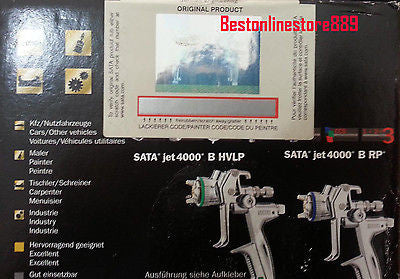 SATA SATAjet 4000 B RP/HVLP 1.3/1.4mm SprayGun Pro Spray Gun - German ...
